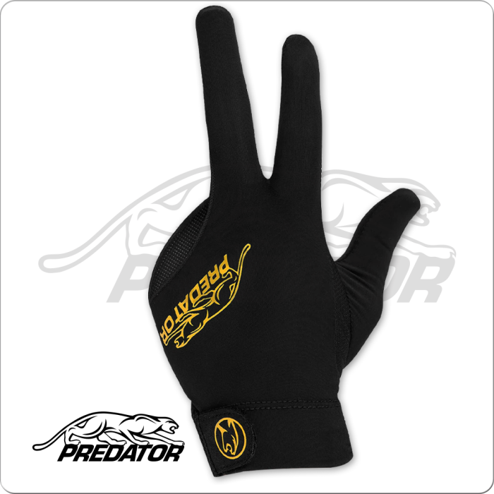 Predator BGLPY CF Black w/ Yellow Glove - Bridge Hand Left - Closed Finger