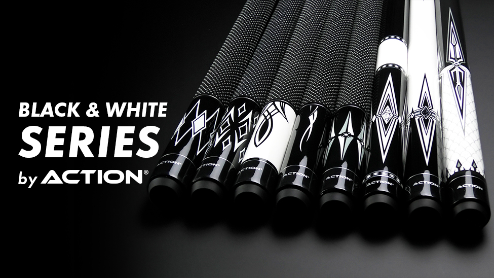 Black & White - Playing - Action Pool Cues - CueStix Brand Pool Cues - Cues