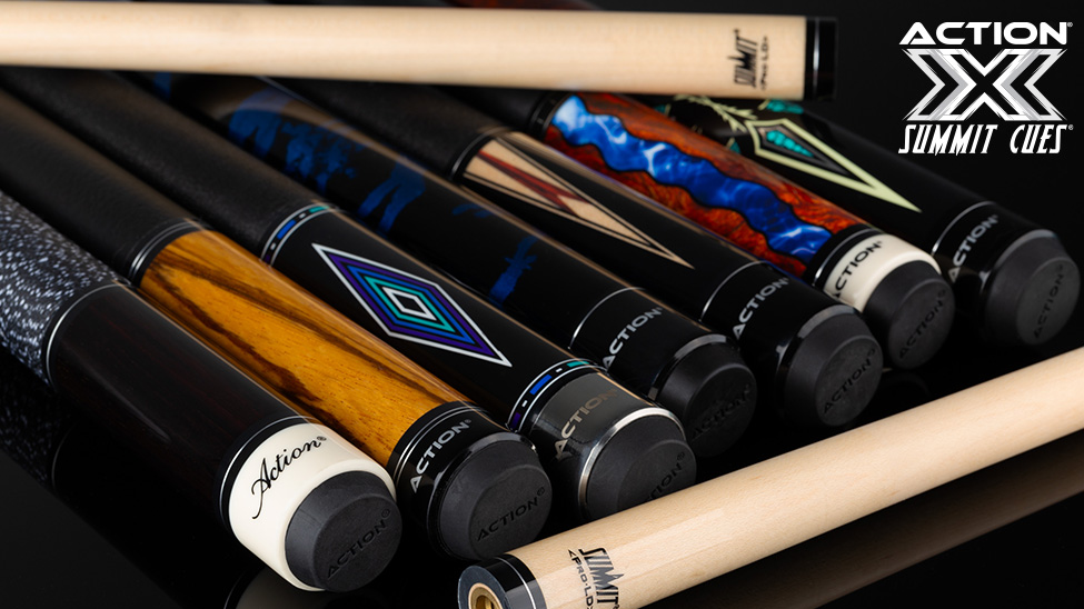 Action x Summit Pool Cues - CueStix Brand Pool Cues - Cues